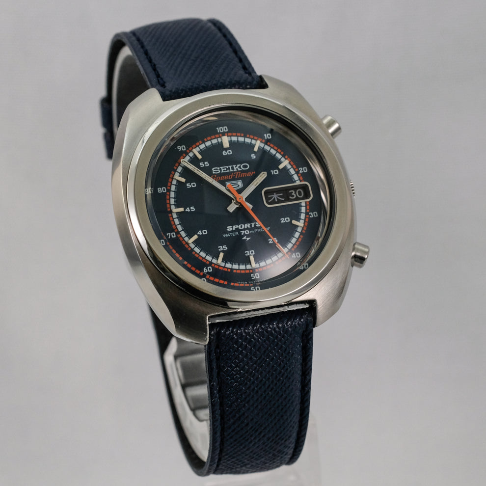 1970 Seiko 5 Sports SpeedTimer Flyback Chronograph 7017-8000 – TokeiMedic